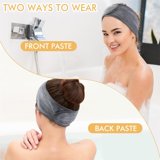 3 Pack Adjustable Towel Headband,Spa Facial Headband,Ultra Soft Makeup ...
