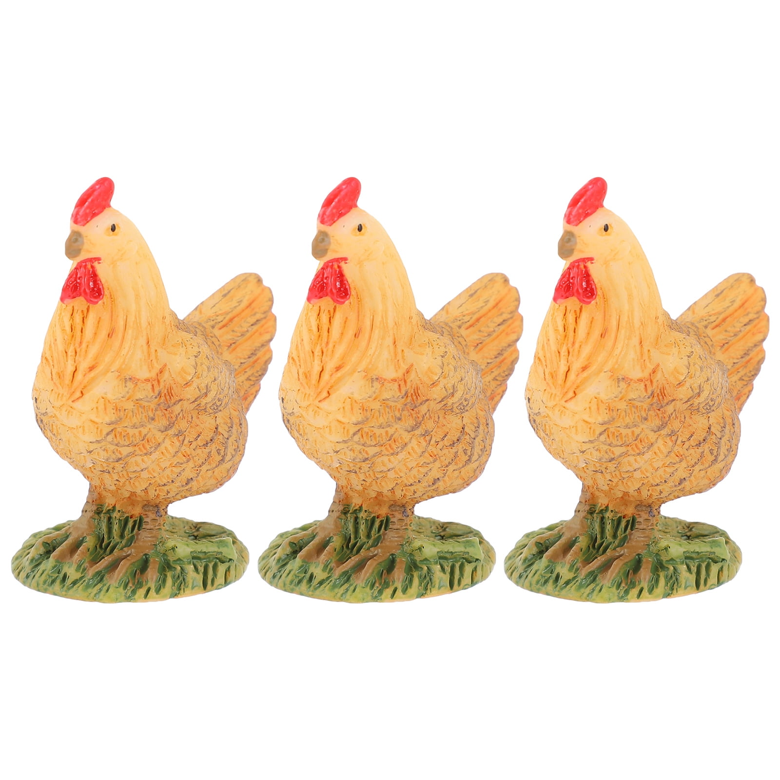 Click here for Masteelfca 3pcs Lifelike Chicken Statues Simulated... prices