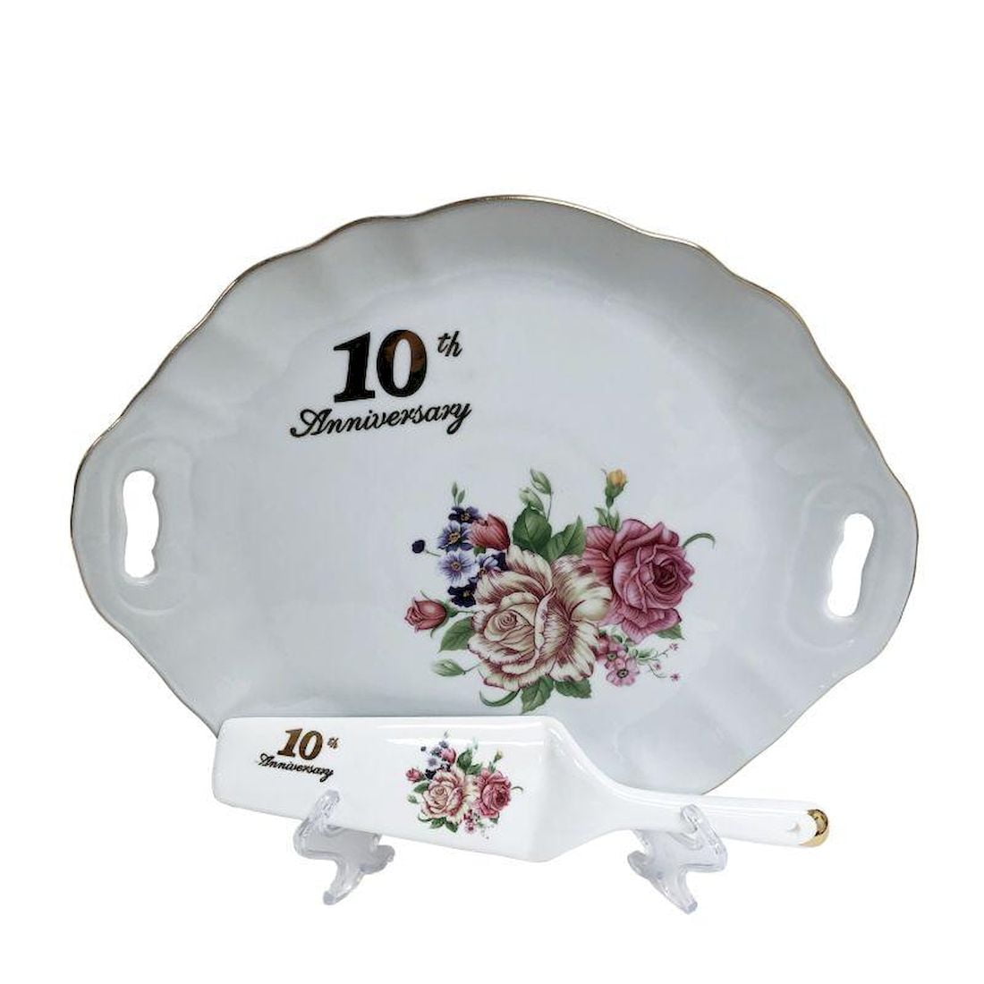 10th Anniversary Floral Cake Tray - Walmart.com