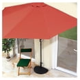 Half Round Patio Umbrella Base, Heavy-Duty Free Standing Resin Umbrella ...