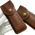 Milue Leathers Sheath Belt Pocket Folding Knife Holder for Camping, BBQ, Hunting - Walmart.com