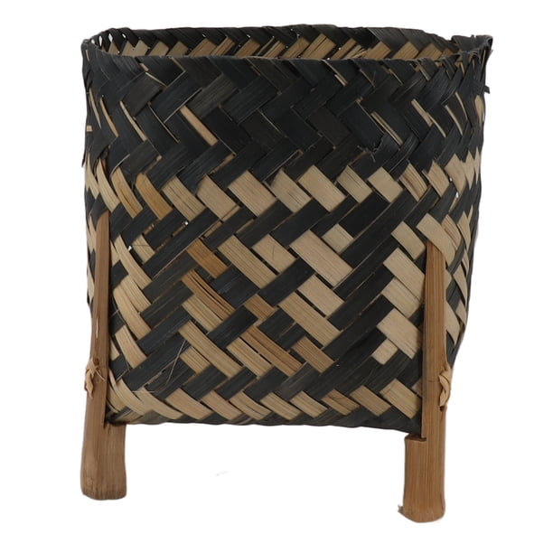 Europe Bamboo Plant Basket T, Handwoven Storage Plant Basket Decorative ...