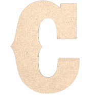 Krafty Supply 3" Tall Birch Plywood Letter C |1/4" Thick | Western ...