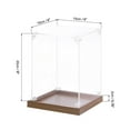 Unique Bargains Acrylic Display Case, 6''x6''x8'' Clear Display Box ...