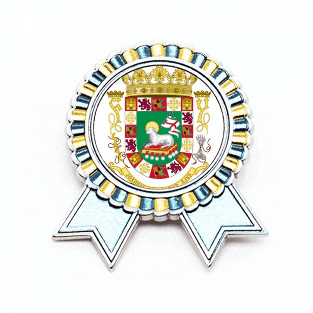 Puerto Rico National Emblem Insignia broche Medalla ganadora | Bodega ...