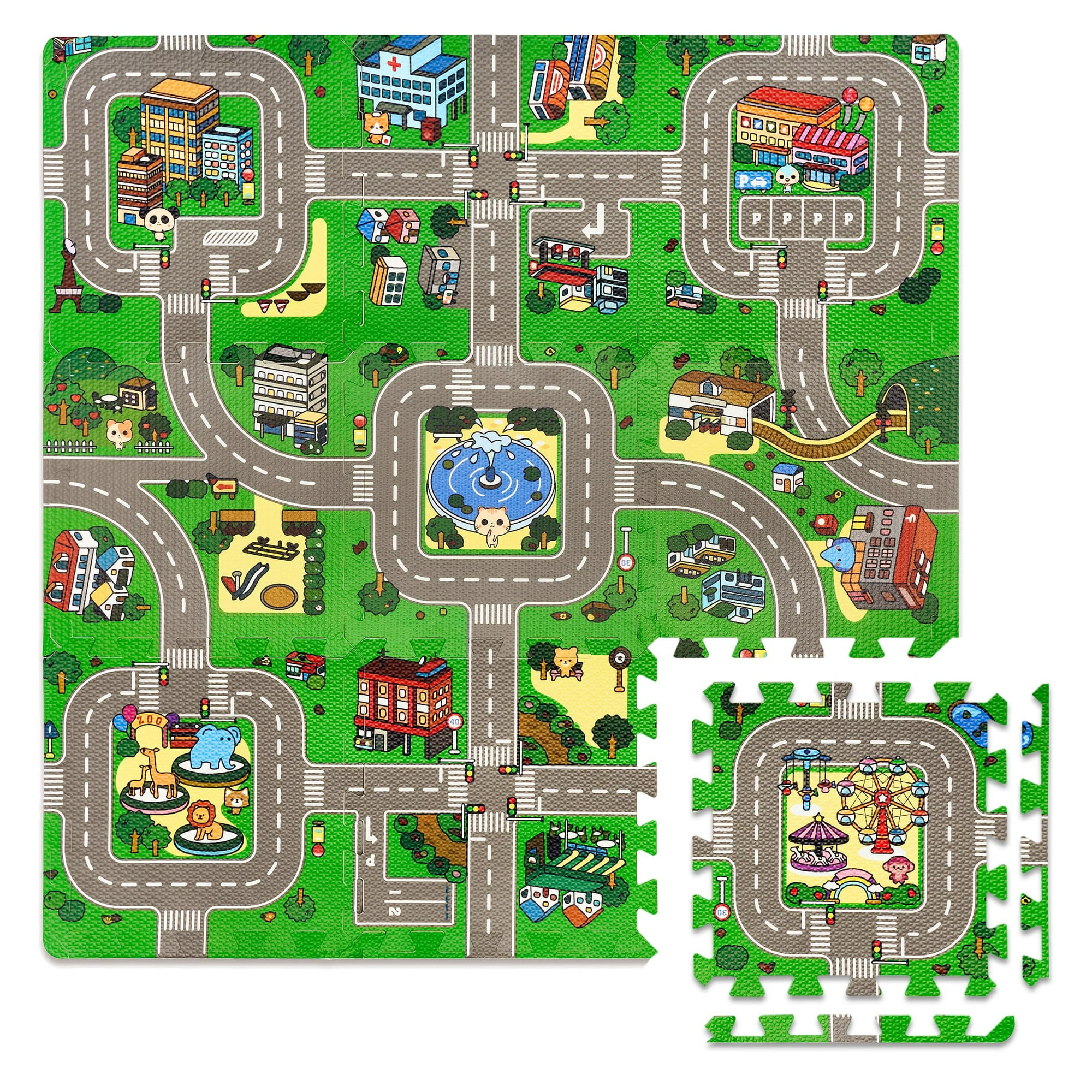 Click here for Sorbus Traffic Play Mat - Educational Foam Interlo... prices