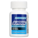 BUFFERIN Fever Pills, Aspirin Coated Tablets, 325mg, 130 Count (2 Pack ...