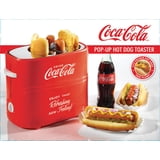 Nostalgia Coca Cola 2-Slot Retro Pop-Up Bun and Hot Dog Toaster with ...