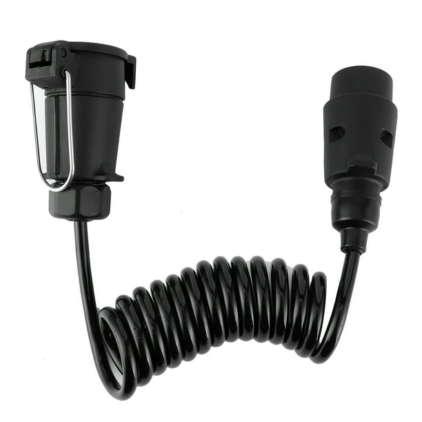 7Pin Trailer Plug Socket Adapter Cable, Spring Cable Cable Connector 2m ...