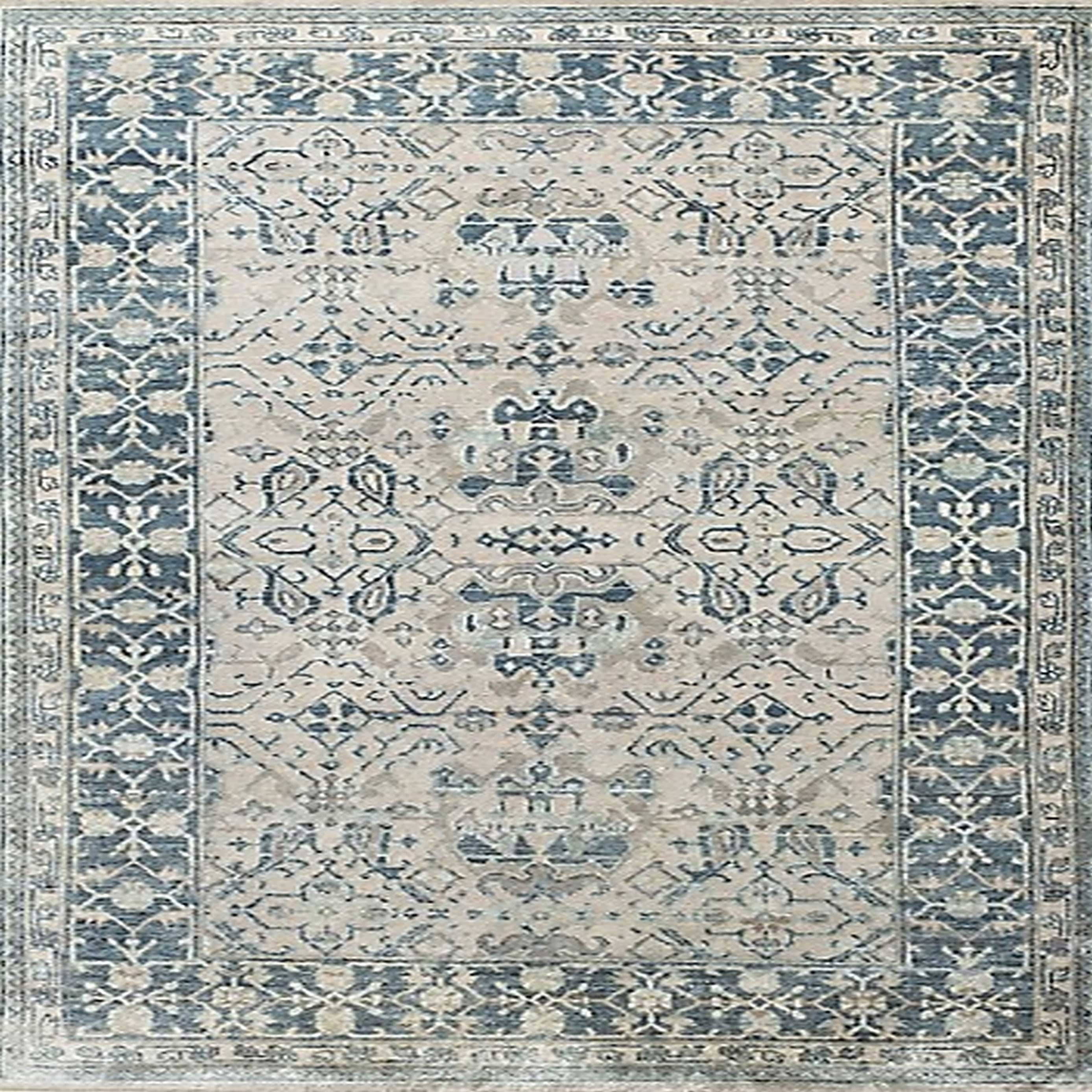 Ahgly Company Indoor Square Mid-Century Modern Gray Oriental Area Rugs ...