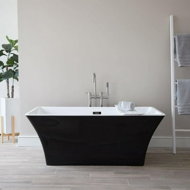 Serenity 72 Inch Acrylic Double Slipper Clawfoot Tub - Rim Drillings ...