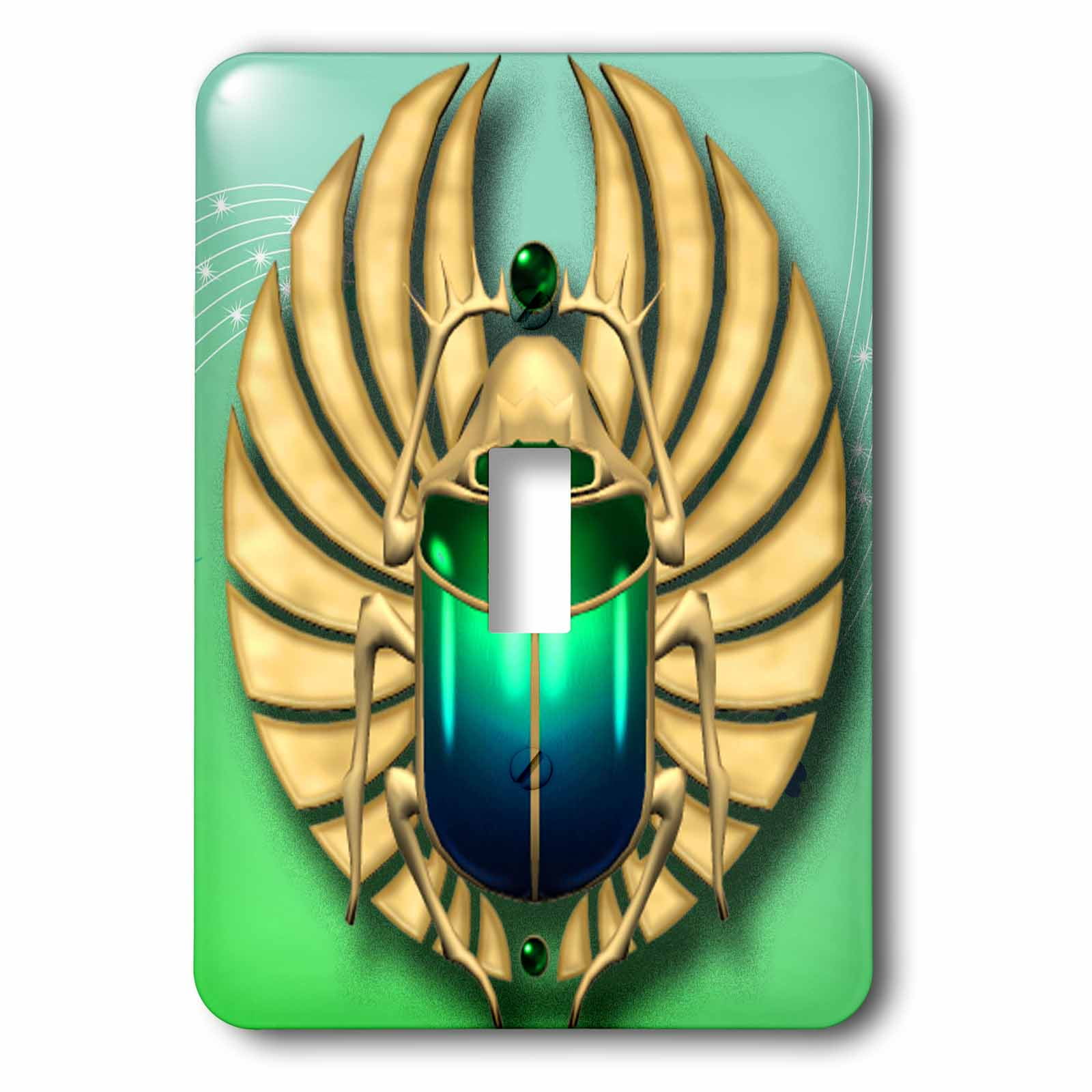 Egyptian Scarab in beautiful colors single toggle switch lsp-108169-1 ...