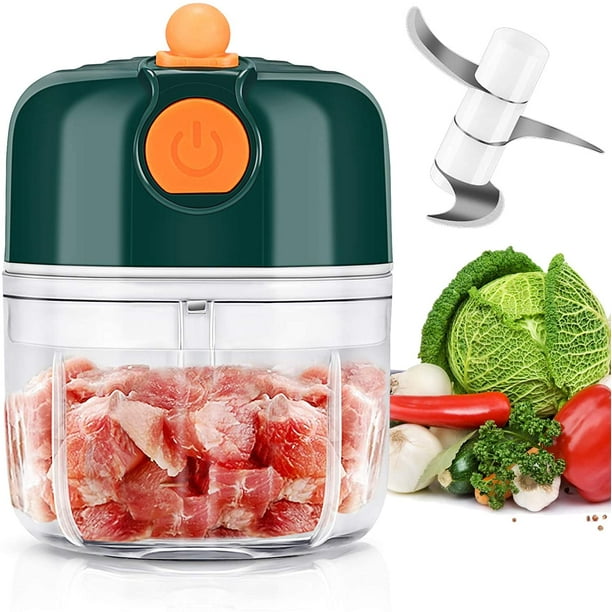 Electric Mini Chopper，Rechargeable Garlic Grinder Machine Wireless ...