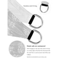 Ash Gray Umbellifer Sun Shade Sail 6.5' x 10', Retro Rustic Flora Stems ...