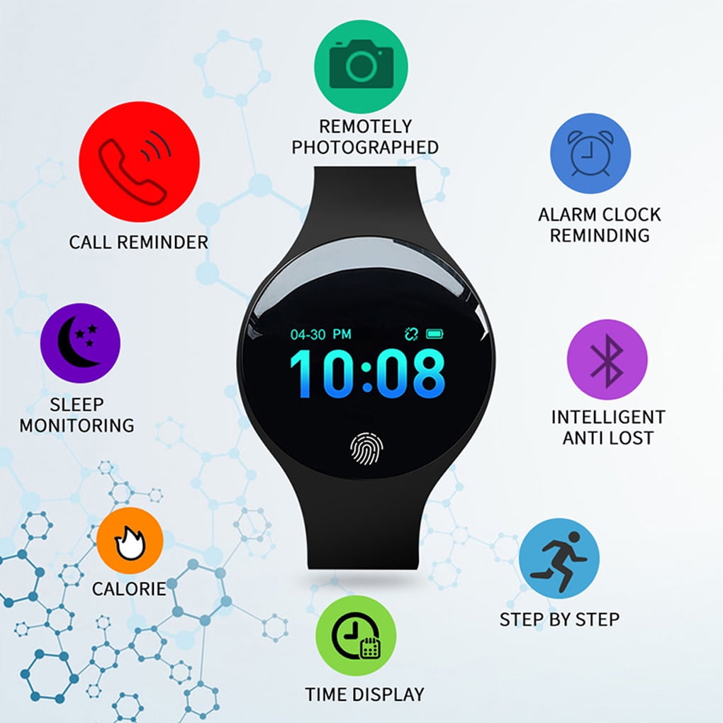 Touch screen digital fitness watch Sport intelligent fitness bracelet ...