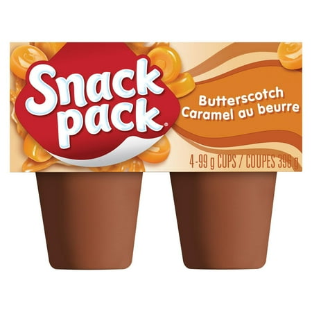 Snack Pack® Butterscotch Pudding Cups, 4 Cups, 396 g - Walmart.ca