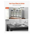 Literature Organizer 36 Compartments, White Wood Mail Sorter ...