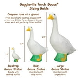 Gaggleville Porch Goose Bundle Goose and Baby Statue – Charming Outdoor ...