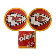 Kansas City Chiefs Party Supplies Tailgating Kit, Serves 8 Guests ...