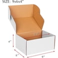 6x4x3 White Cardboard Boxes - 30 Pack Small Shipping Boxes for Small ...