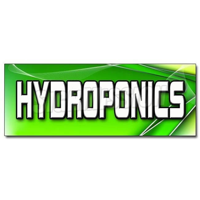 SignMission Decal - Hydroponics - Sticker Growing Grower Water Plants ...