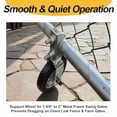 2-Pack Heavy Duty Gate Helper Caster, 6-1/4 Inch Support Wheel for 1-5/ ...