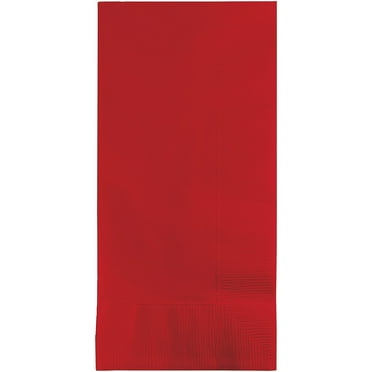 Touch of Color 3 Ply Dinner Napkins Classic Red 25/Pack 591031B ...