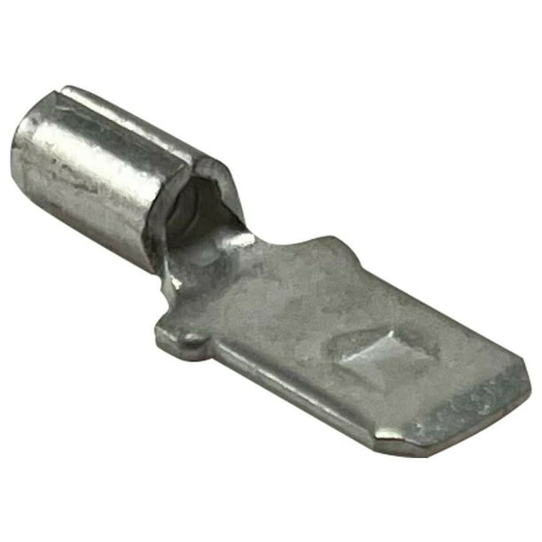 (100) Non-Insulated 16-14 Gauge Male Quick Disconnect Connector .250 ...