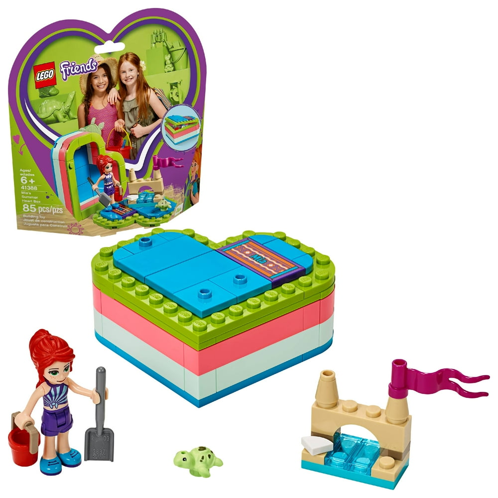LEGO Friends Mia's Summer Heart Box 41388 Building Set (85 Pieces ...