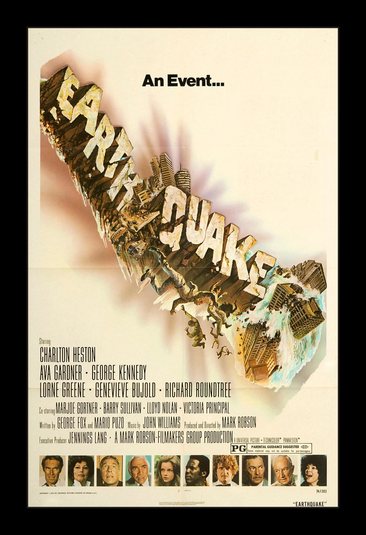 EARTHQUAKE - 11x17 Framed Movie Poster - Walmart.com