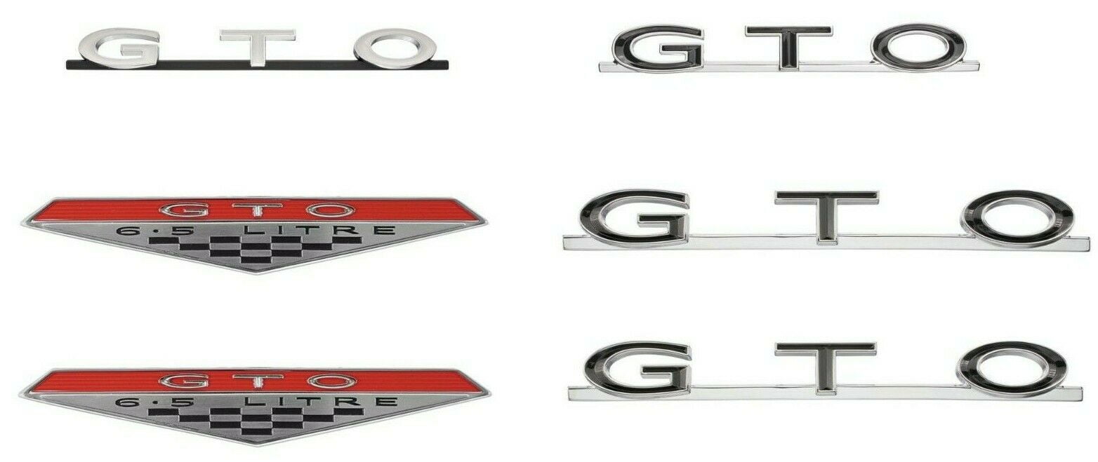 RestoParts Die-Cast Zinc Complete Emblem Set 1964-1966 Pontiac GTO ...