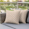 Cream Polka Dots Spots Outdoor Pillow Covers Set of 2 Abstract Modern ...