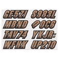 STIFFIE Techtron Metallic Copper/Black 3" Alpha-Numeric Identification ...