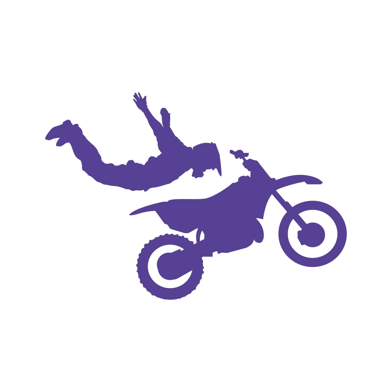 Freestyle Motorcross Stunt Sticker Decal Die Cut - Self Adhesive Vinyl ...