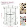 360° Rotating Acrylic Makeup Organizer with Large Capacity and 8 ...