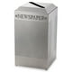 Rubbermaid Commercial Silhouette Paper Recycling Receptacle, Square ...