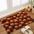 Basketball Sport Door Mat 20x31.5 Inch Brown Ball Gaming Sport ...