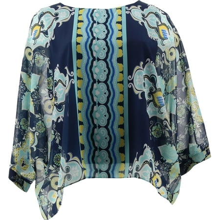 Colleen Lopez Printed Poncho Top Tank Women's 648-163 | Walmart Canada