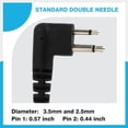 2 Pin Walkie Talkie Earpiece, Covert Air Tube Headset with Large PTT ...