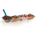 Clear Plastic Compartment Trays (7" x 16") - Perfect for Parties, Food ...