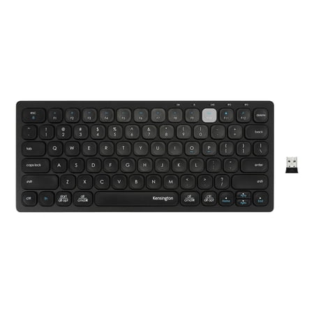 Kensington Multi-Device Dual Wireless Compact Keyboard - Keyboard ...