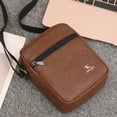 Agiufgs Men's Crossbody Bag Pu Casual Sling Bag, Large Capacity ...