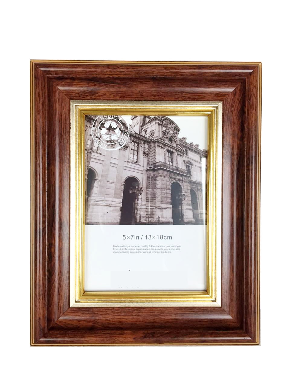 Lilian Dark Brown Display 4x6 Desk Photo Frame - Walmart.com