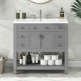Churanty Bathroom Vanity with Sink Set 36'', Modern Bathroom Storage ...