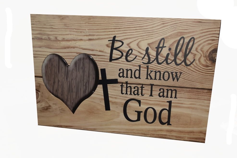 Christian Religious Wall Art Picture Decor Be Still and Know That I Am ...