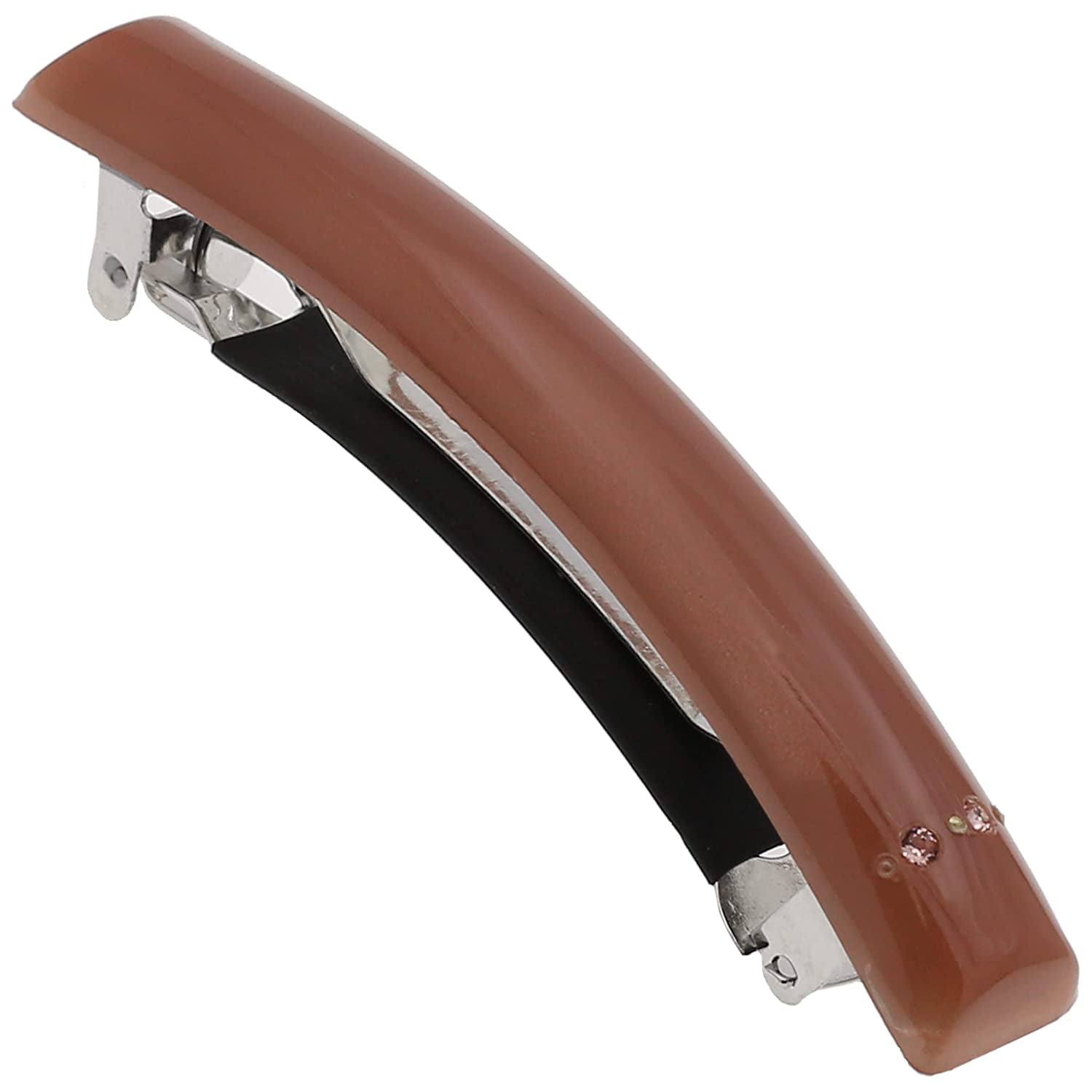 Rectangle No-Slip Barrette with Swarovski Crystals - Walmart.com