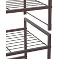 3-Tier Stackable Shoes Rack Storage Shelf, Bronze - Walmart.com