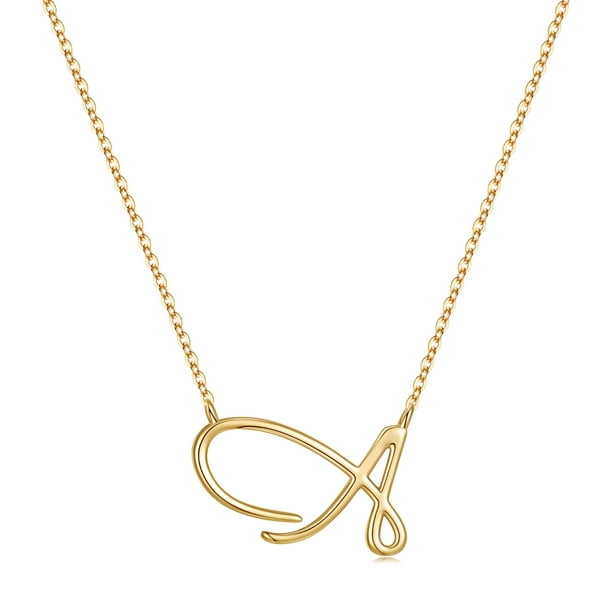 TINGN Initial Necklaces for Women Girls 14K Real Gold Plated Dainty ...