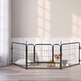 PawGiant Doggie Yard Pens: 4 Panels, 24'' Height, Metal, Foldable ...