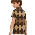 Boys Back to School Polo Shirt Short Sleeve Button Down Collared Shirts ...